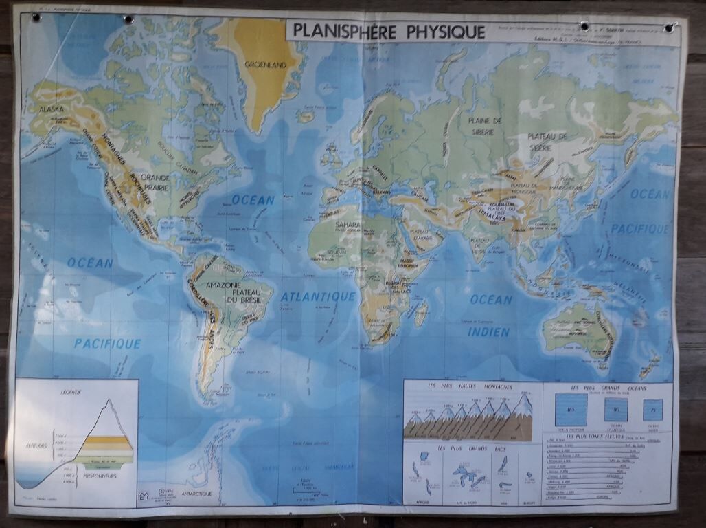 Planisphère, édition M.D.I 1976 | Selency