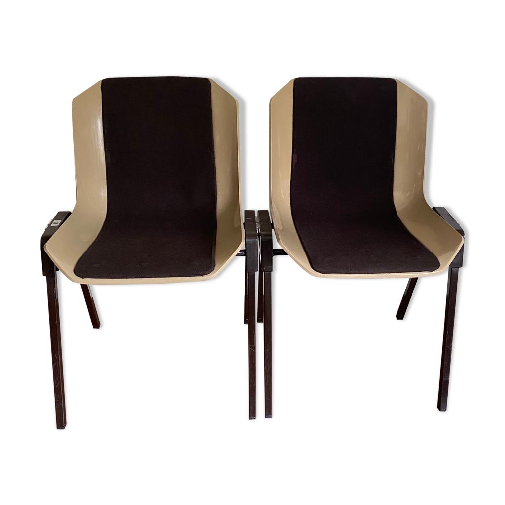 Chaises Grosfillex Albert Jacob 1970 | Selency