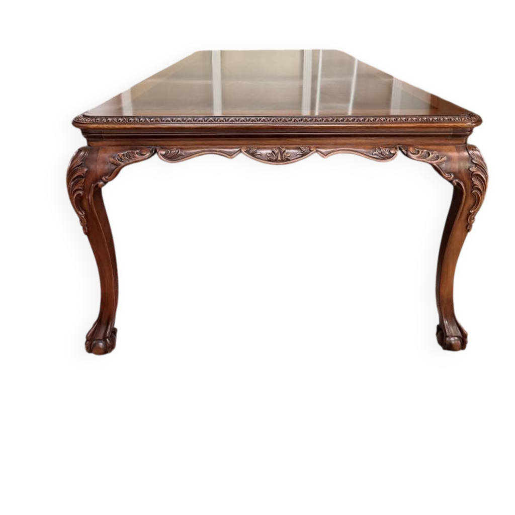 Table à manger classique en bois de ronce anglais | Selency