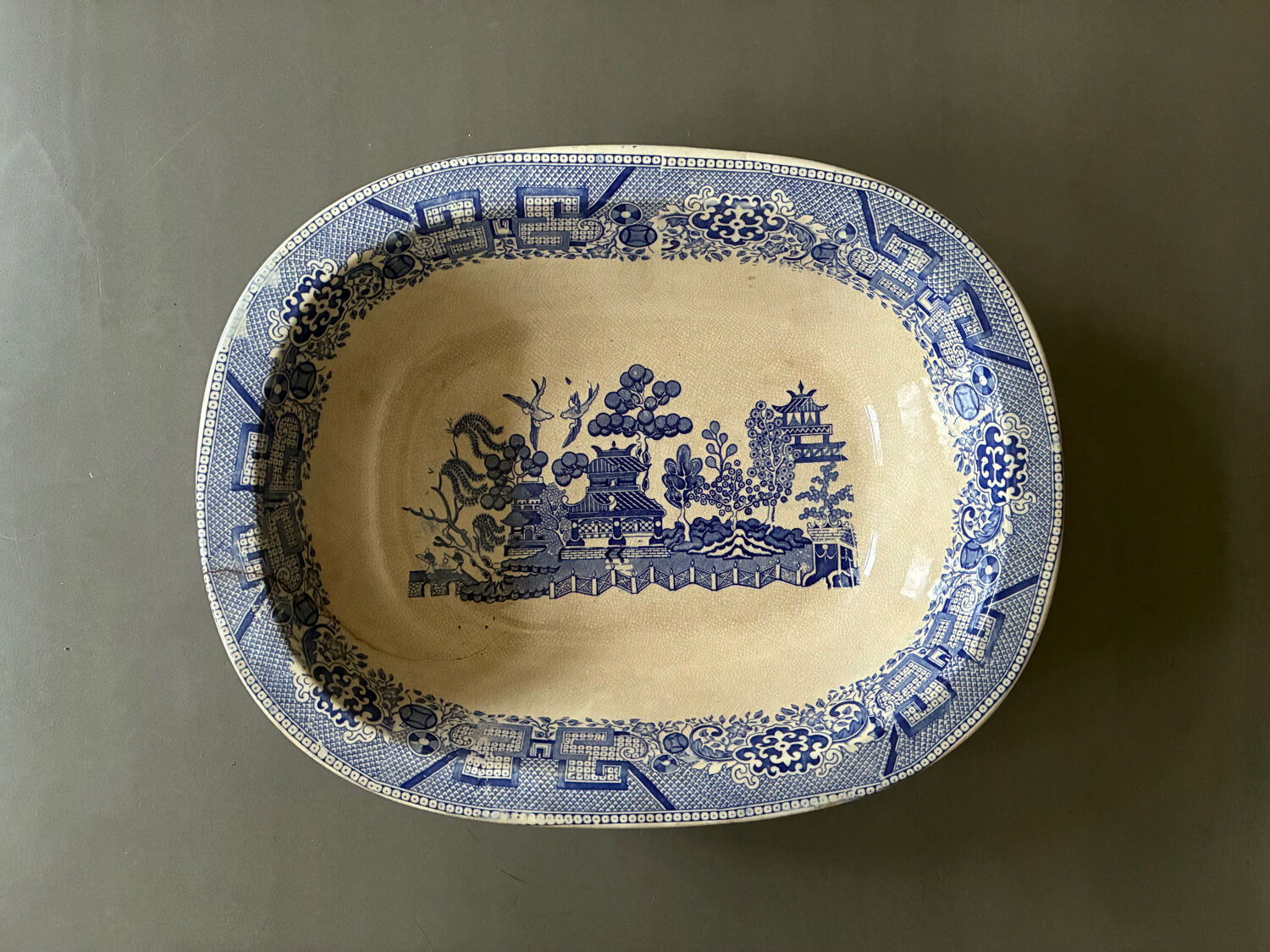 Plat en faïence belge Boch La Louvière | Selency