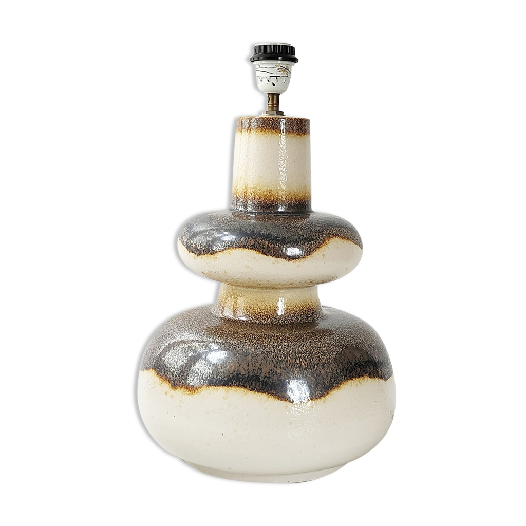 Pied De Lampe Ceramique Vintage