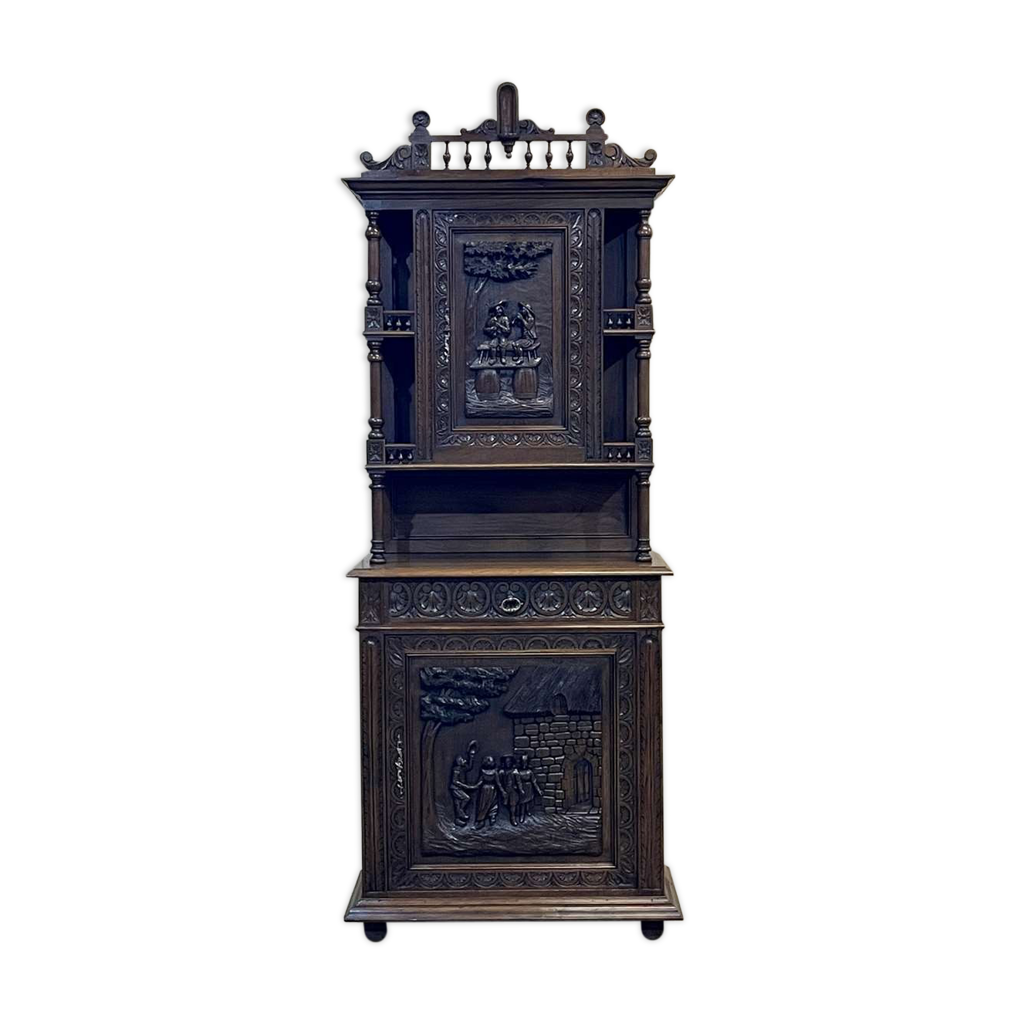 Confiturier 2 corps breton début XXème en châtaignier | Selency