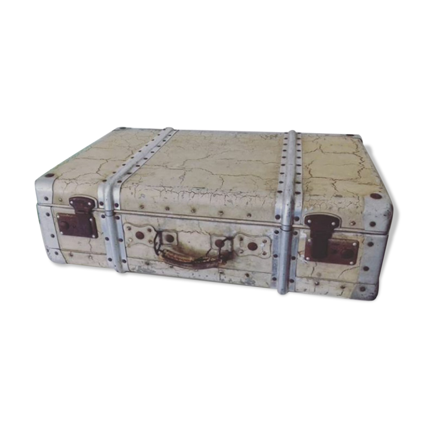 Valise vintage toute en metal | Selency