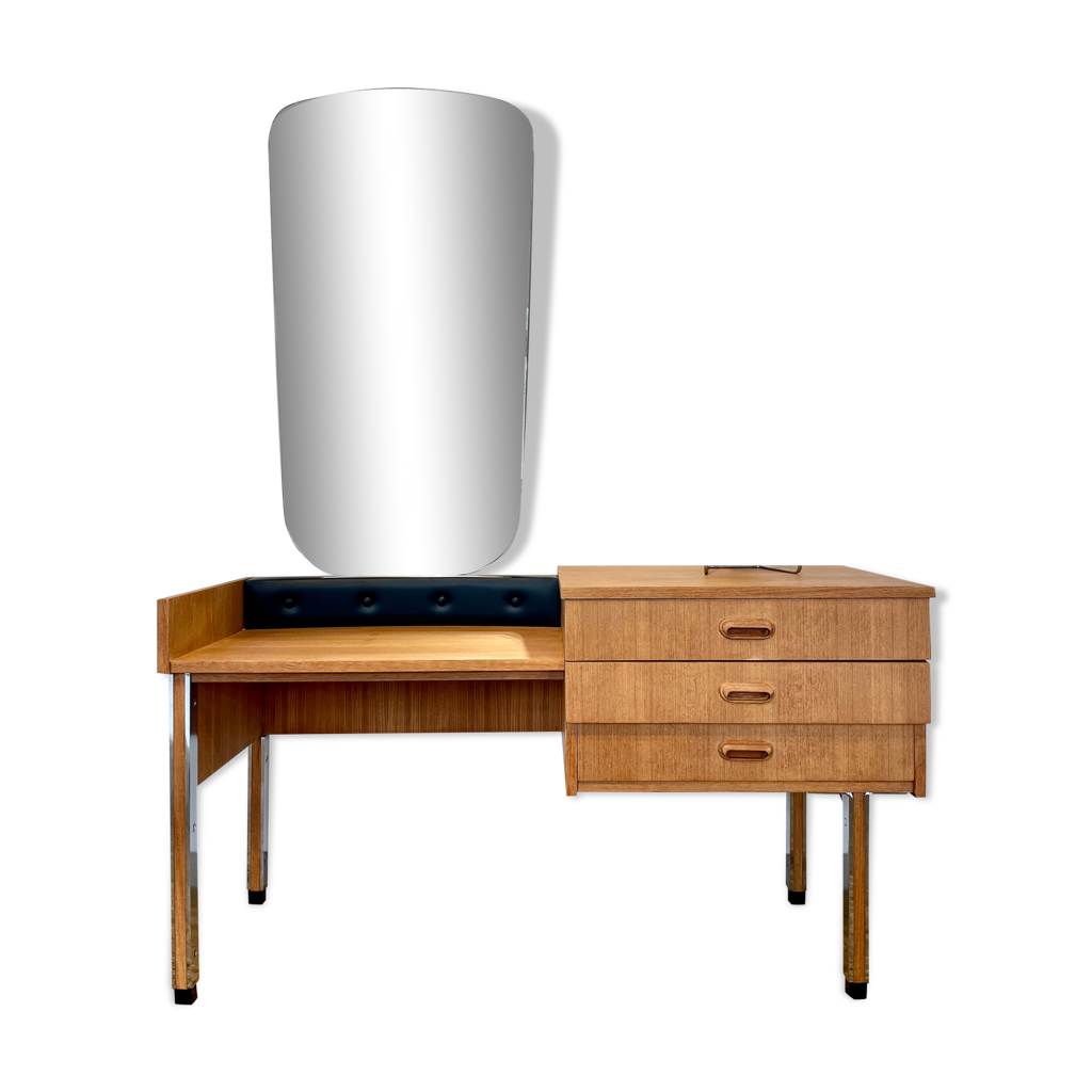 Coiffeuse en teck années 60 | Selency