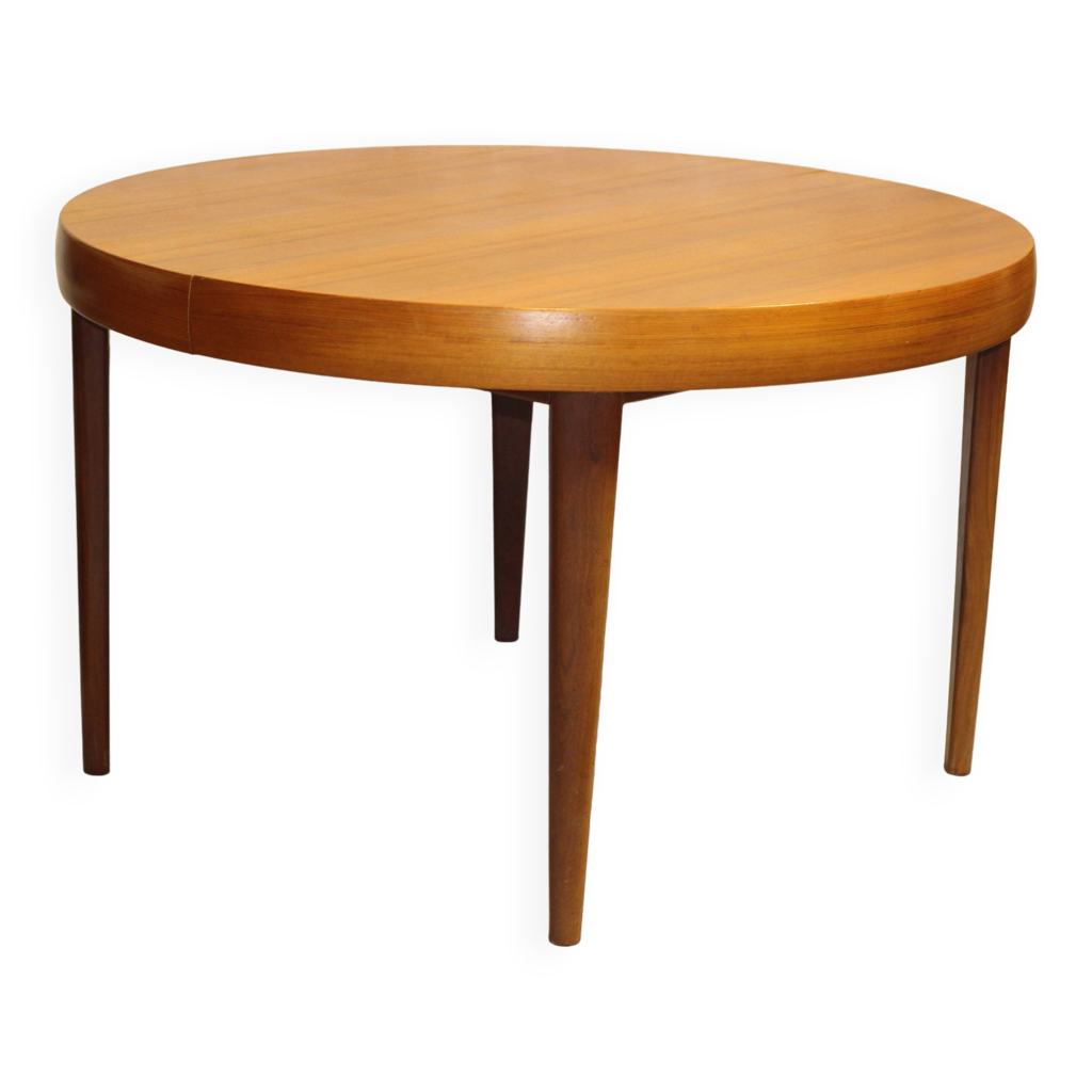 Table ronde extensible en teck | Selency