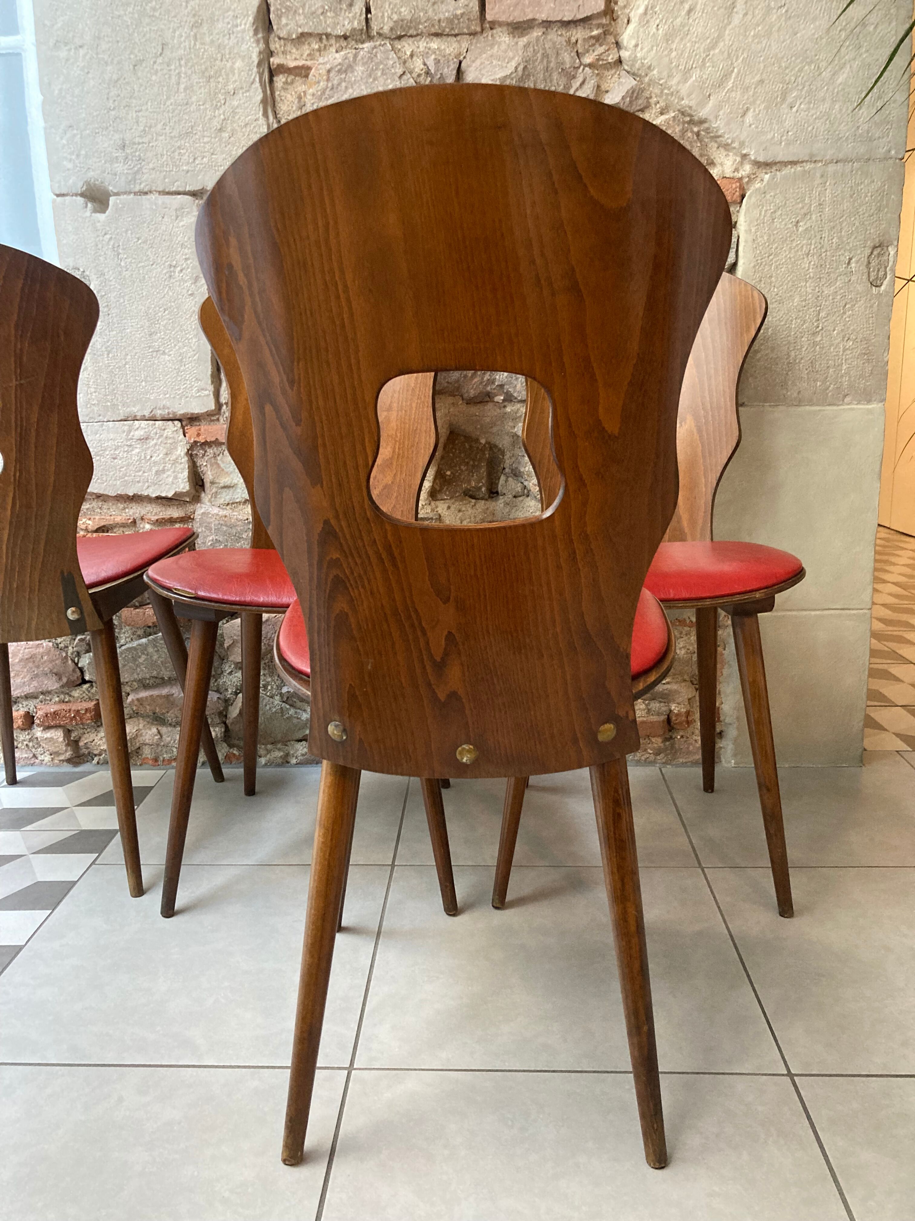 Set de 4 chaises Baumann modèle gentiane | Selency