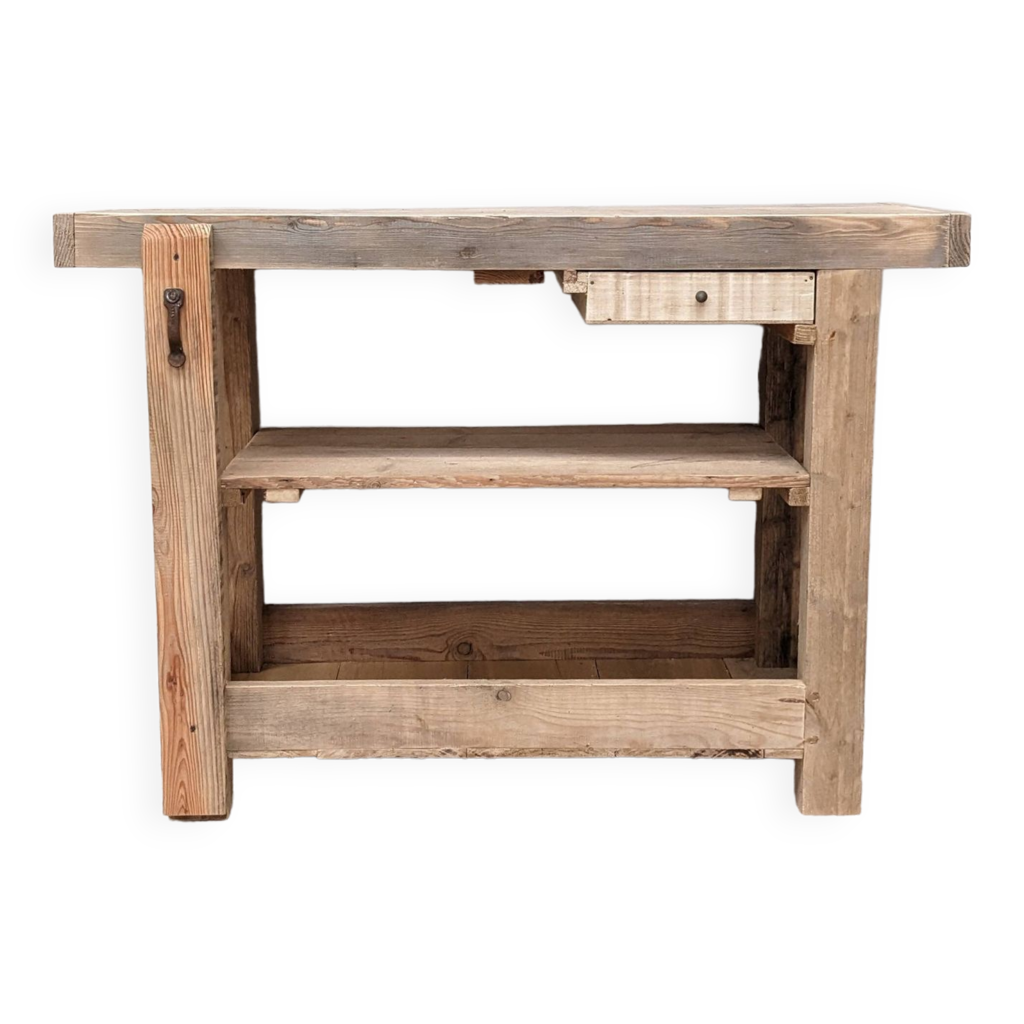 Ancien établi en bois massif | Selency