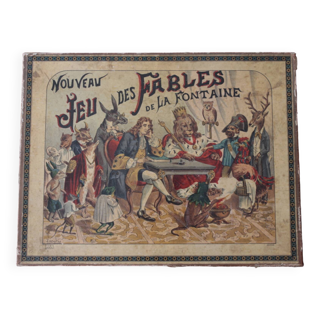 Paris Circa 1885, Nouveau Jeu Des Fables De La Fontaine, L(éon) S ...