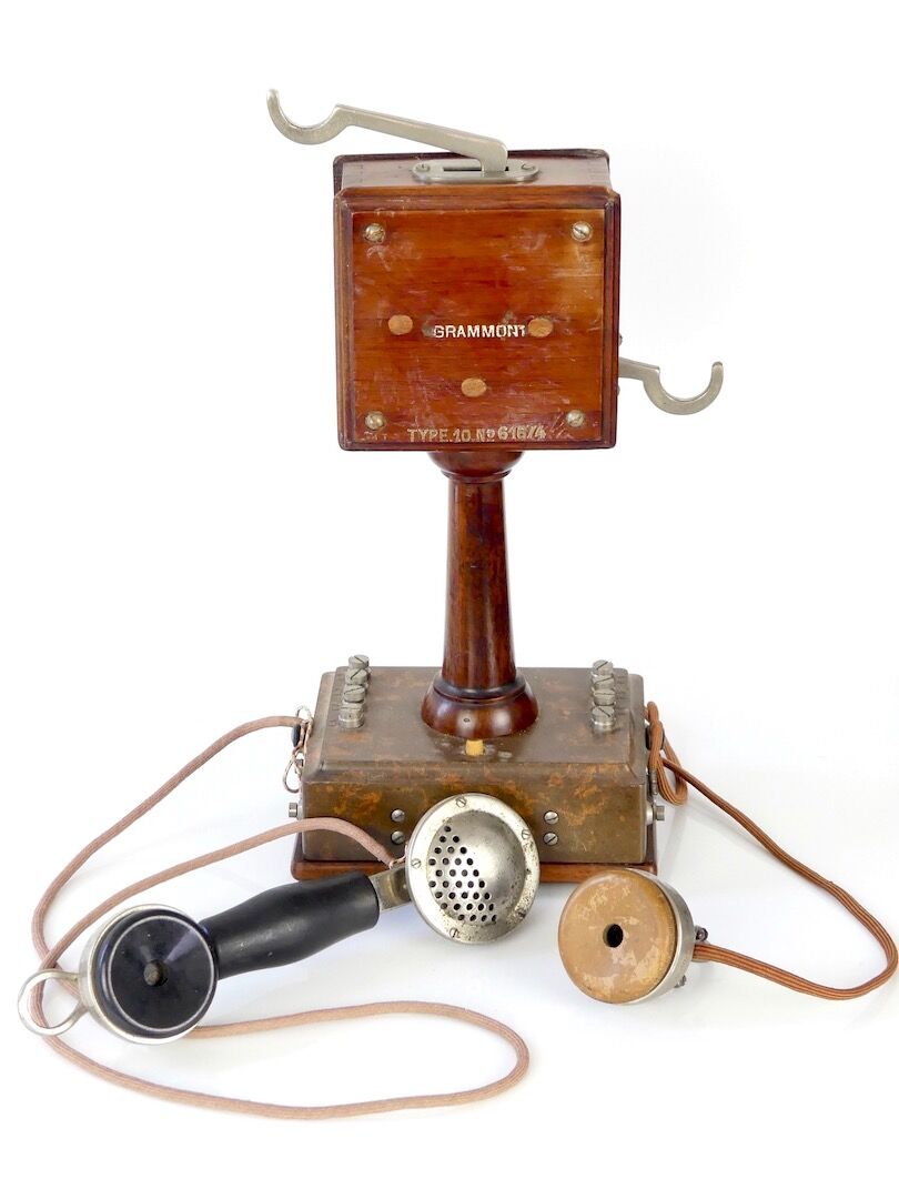Téléphone Grammont Type 10 de 1922 - Appareil ancien de collection ...