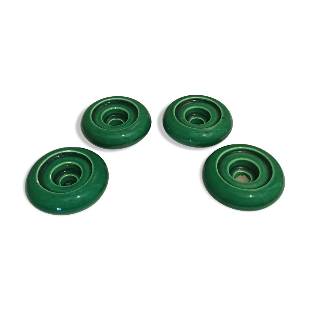 Lot de 4 bougeoirs Point à la ligne | Selency