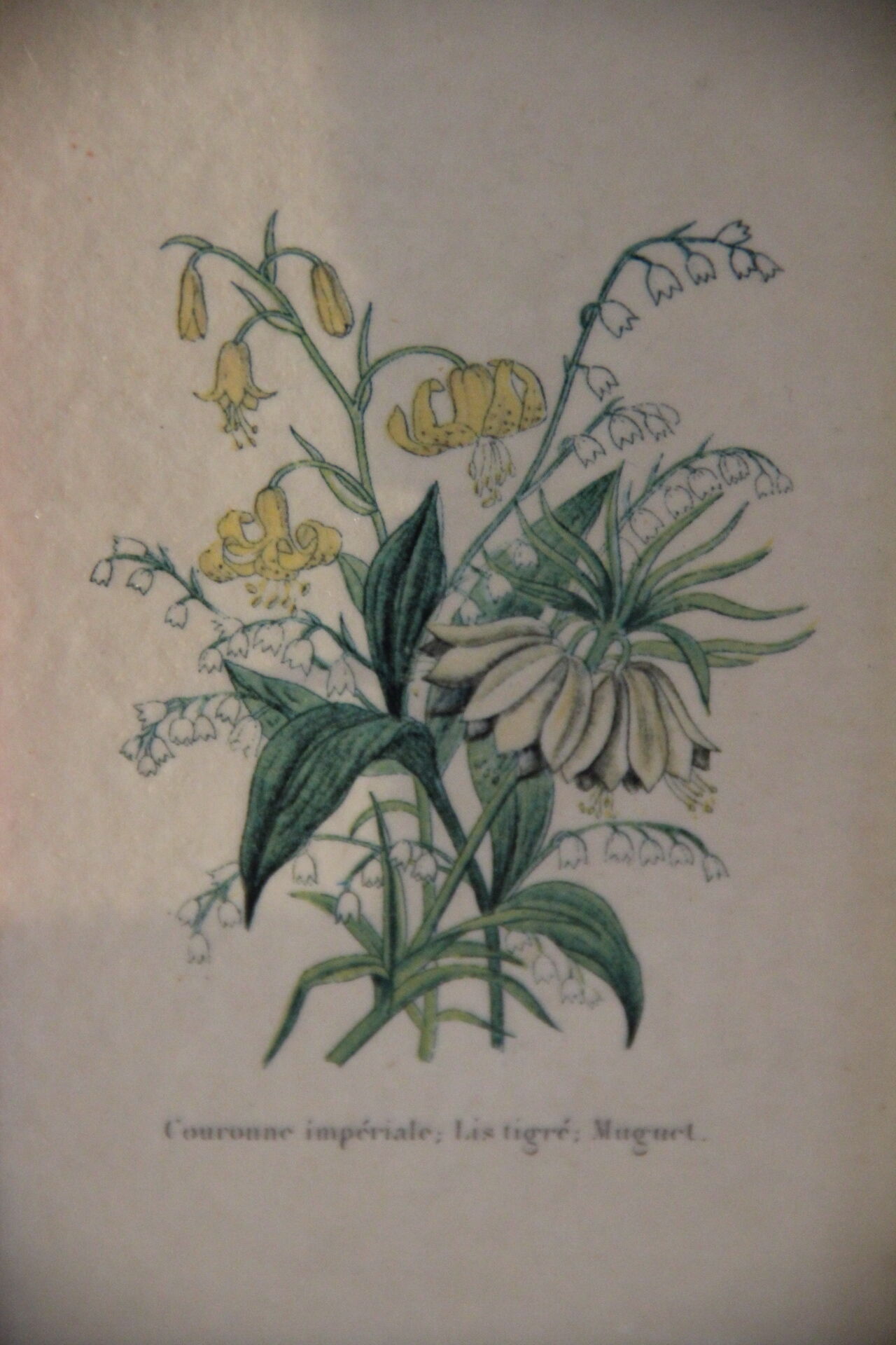 Cléfier en bois illustrations de fleurs | Selency