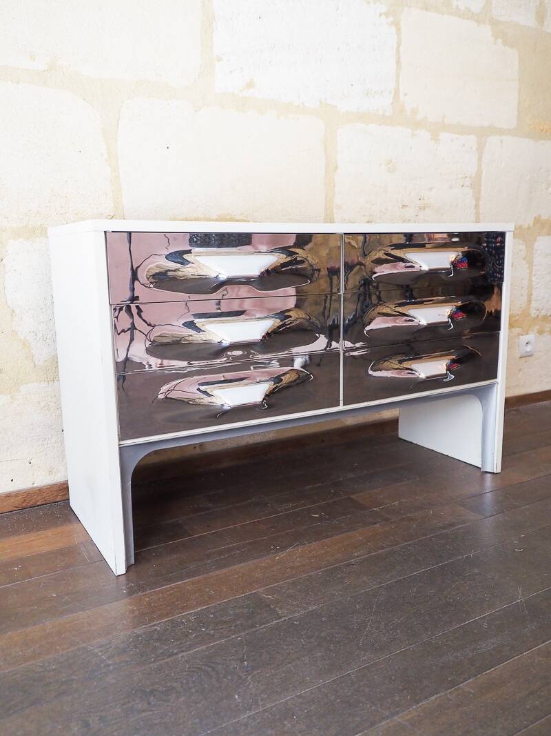 Commode DF-2000 de Raymond Loewy – chromée – Design Space Age age | Selency