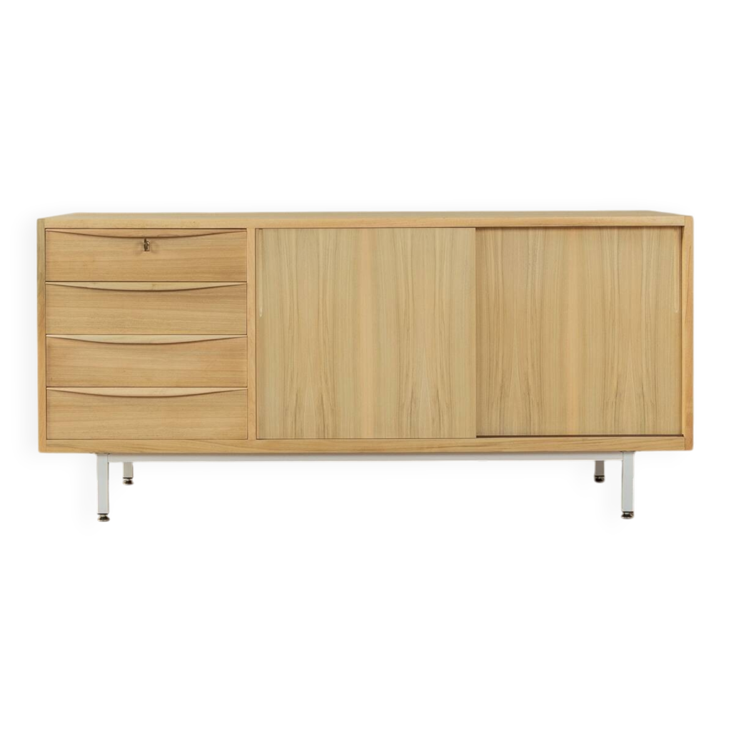 Buffet en bois clair, années 1950 | Selency