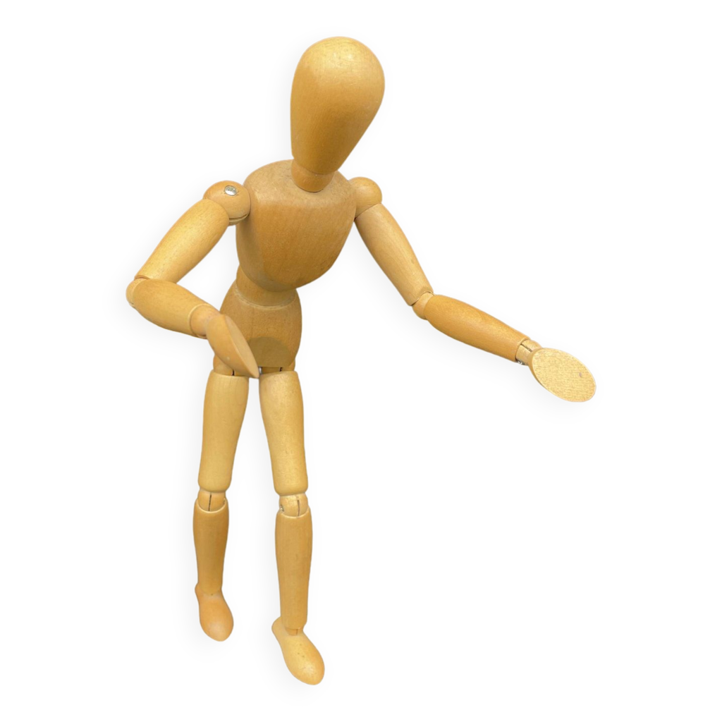 Articulated drawing puppet, wooden mannequin, drawing accessory ...