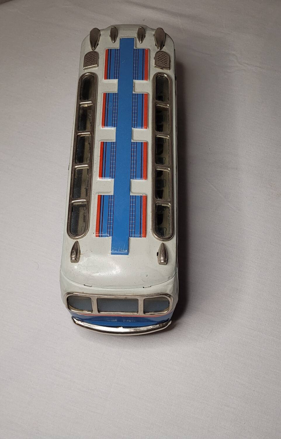Vintage rare tin toy ONT Friction bus litho tin Carpati Tourism ON ...