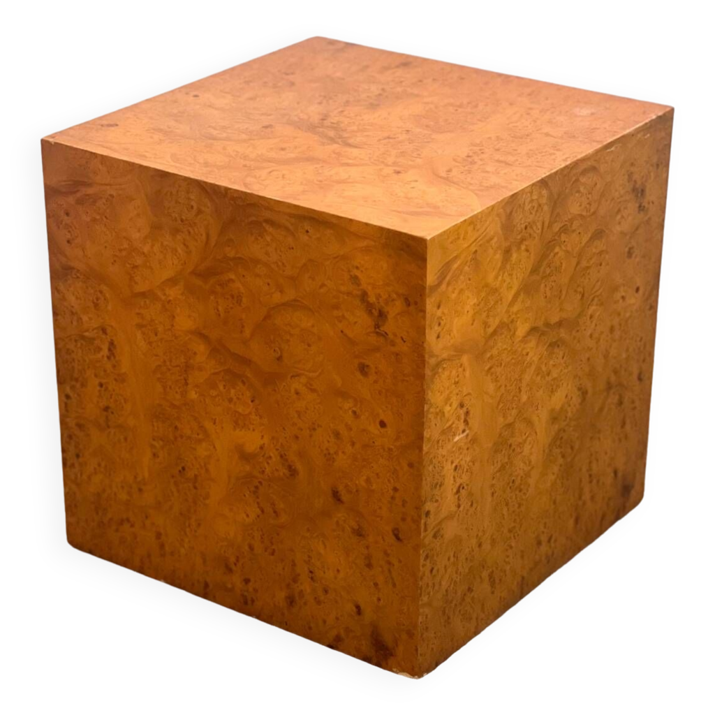 Cube design en loupe d’orme | Selency