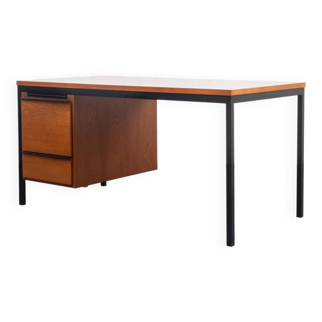 Vintage 60s desk, teak | Selency