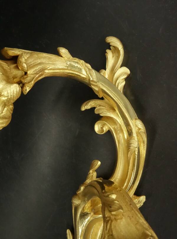 Paire de grandes appliques style Rocaille / Rococo fin XIXe | Selency