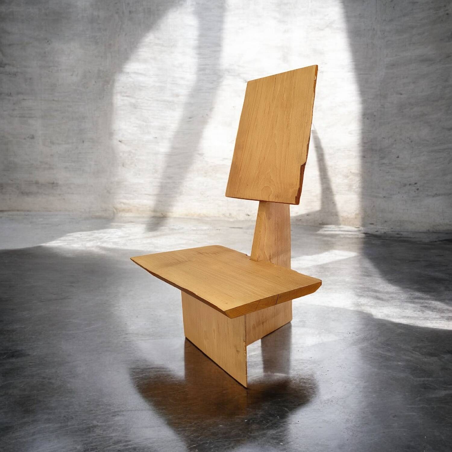 Chaise sculpture brutaliste | Selency