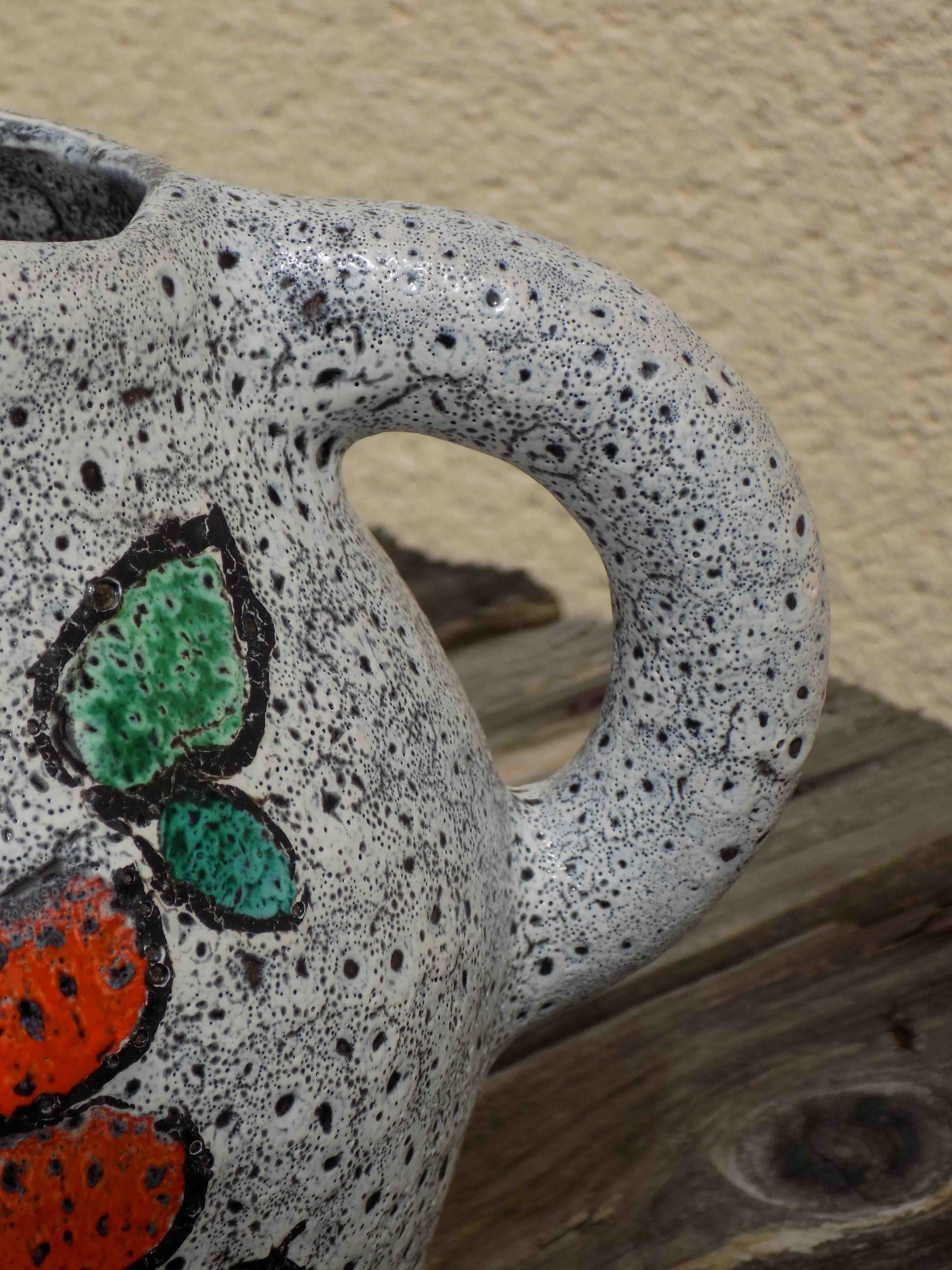 Pichet fat lava décor fleur | Selency