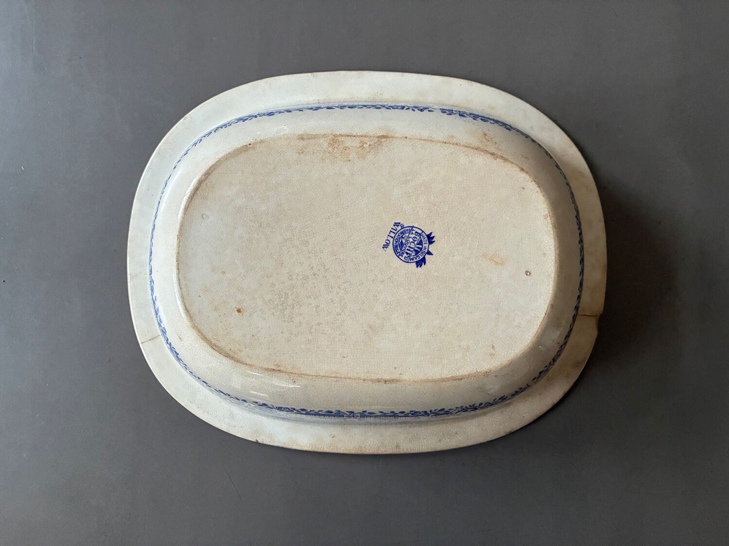 Plat en faïence belge Boch La Louvière | Selency