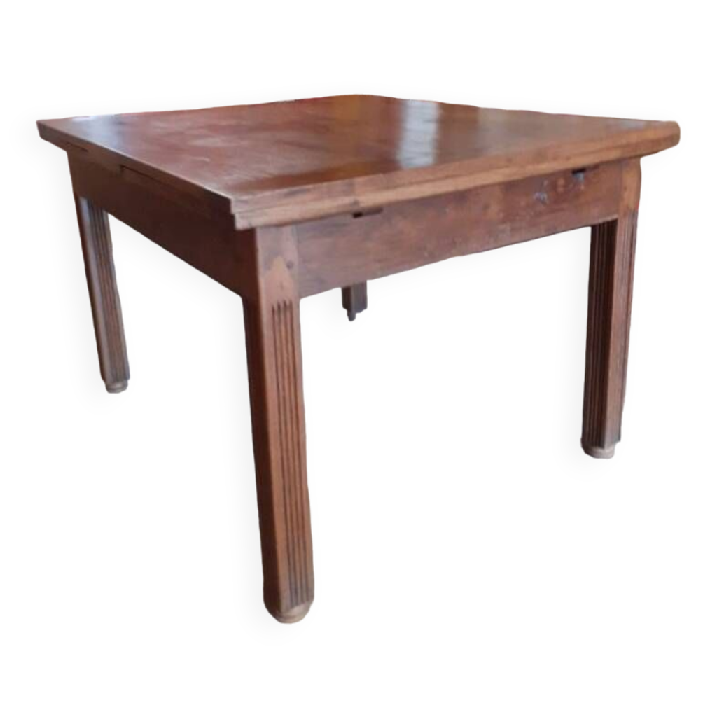 Table ferme chêne 1950 avec rallonges | Selency