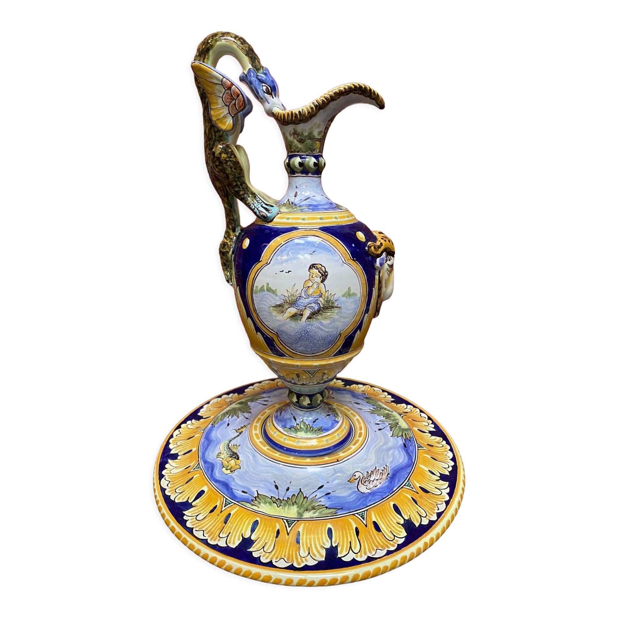 Ancienne aiguière signée Emile Georges Nevers | Selency