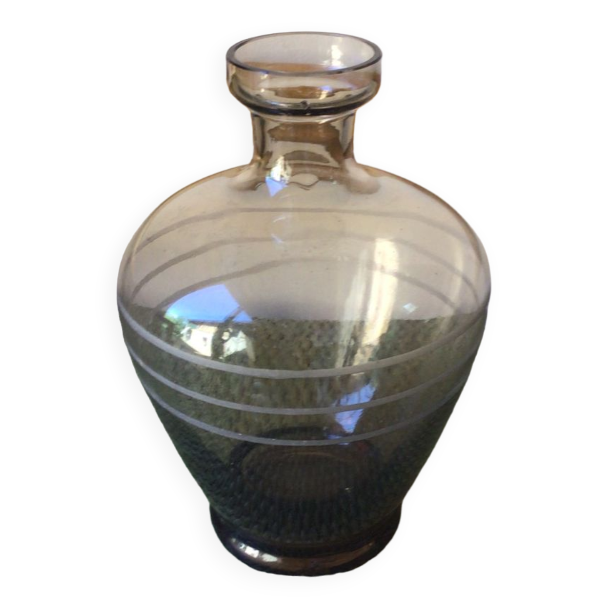 Vase en verre fumé | Selency