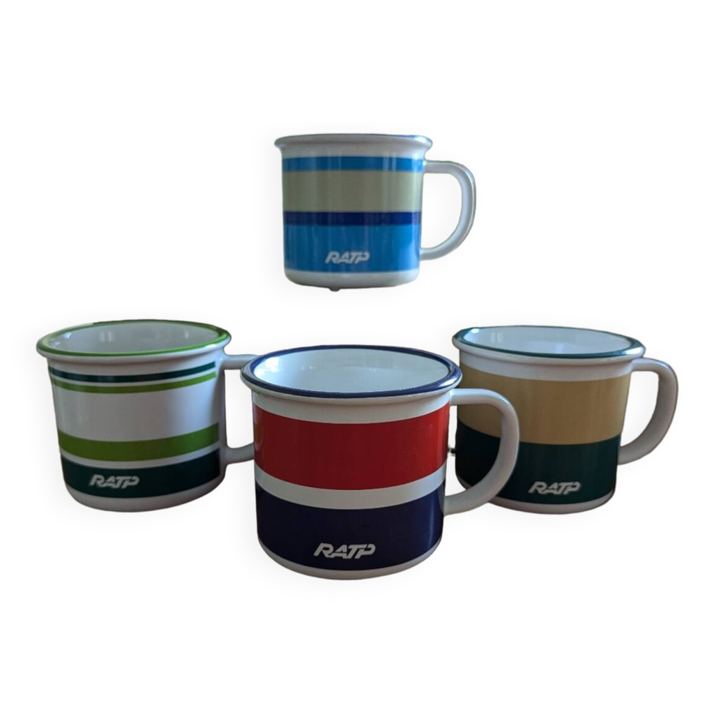 4 tasses à café Mug couleurs RATP édition limitée | Selency