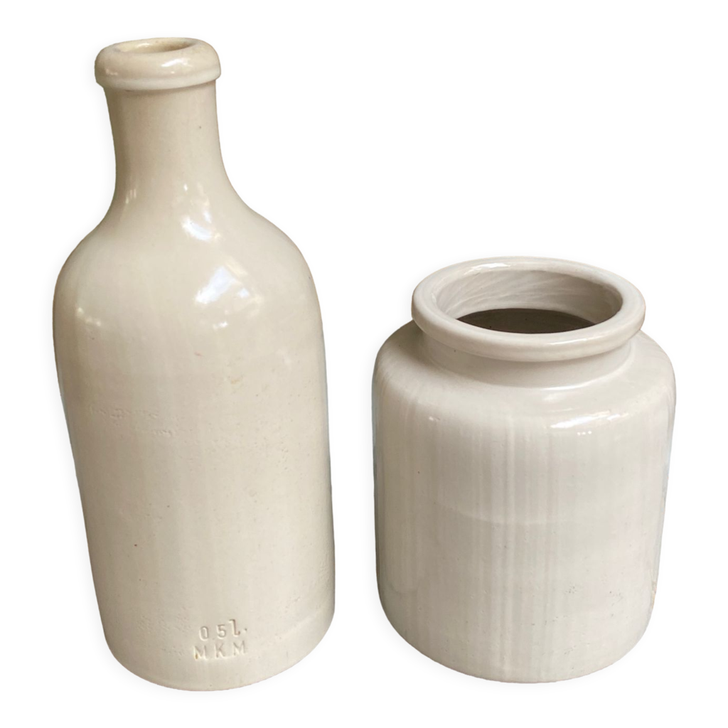 Paire de pots en grès vernissé | Selency