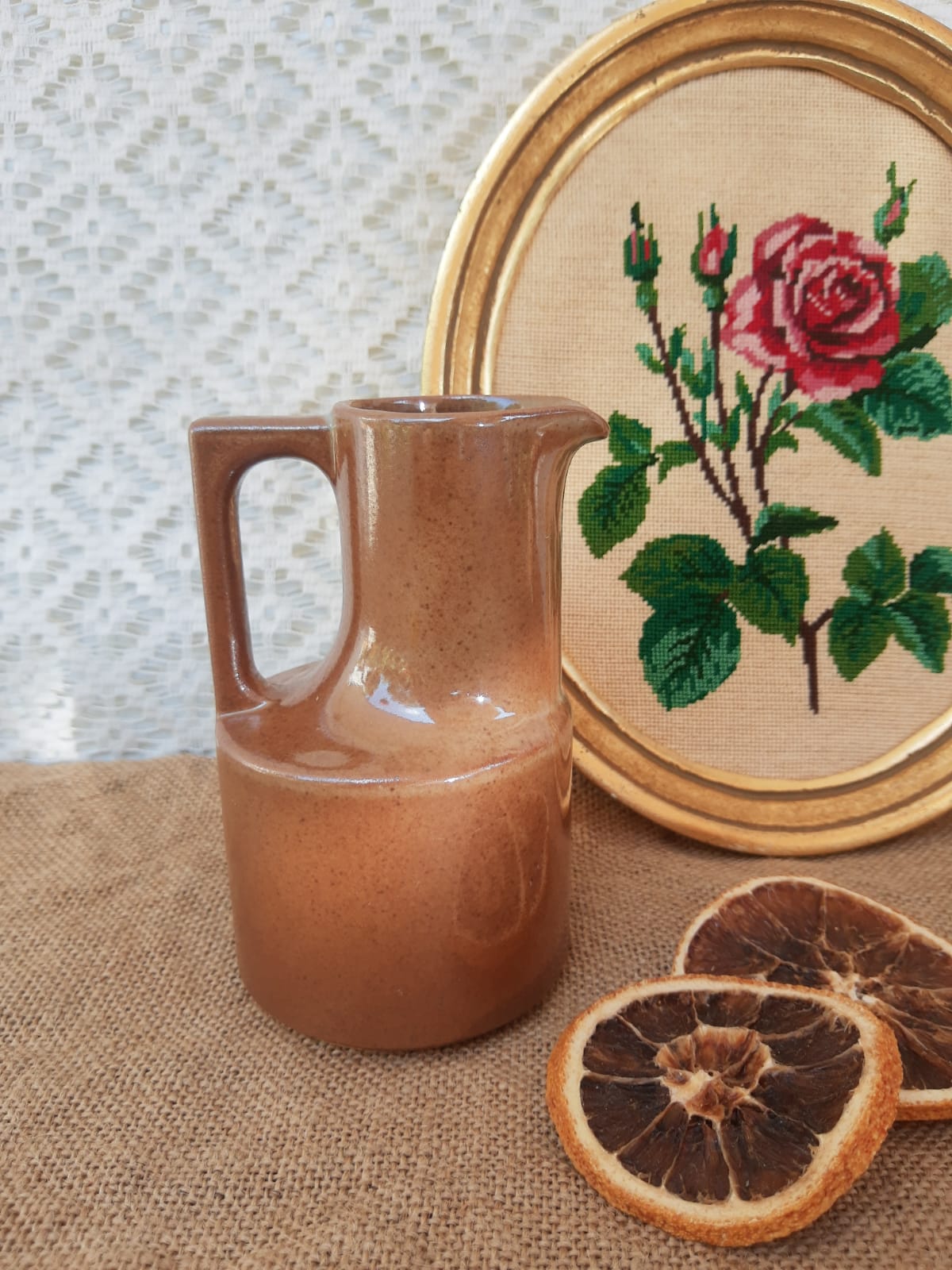 Crémier pot à lait en grès de Brenne | Selency