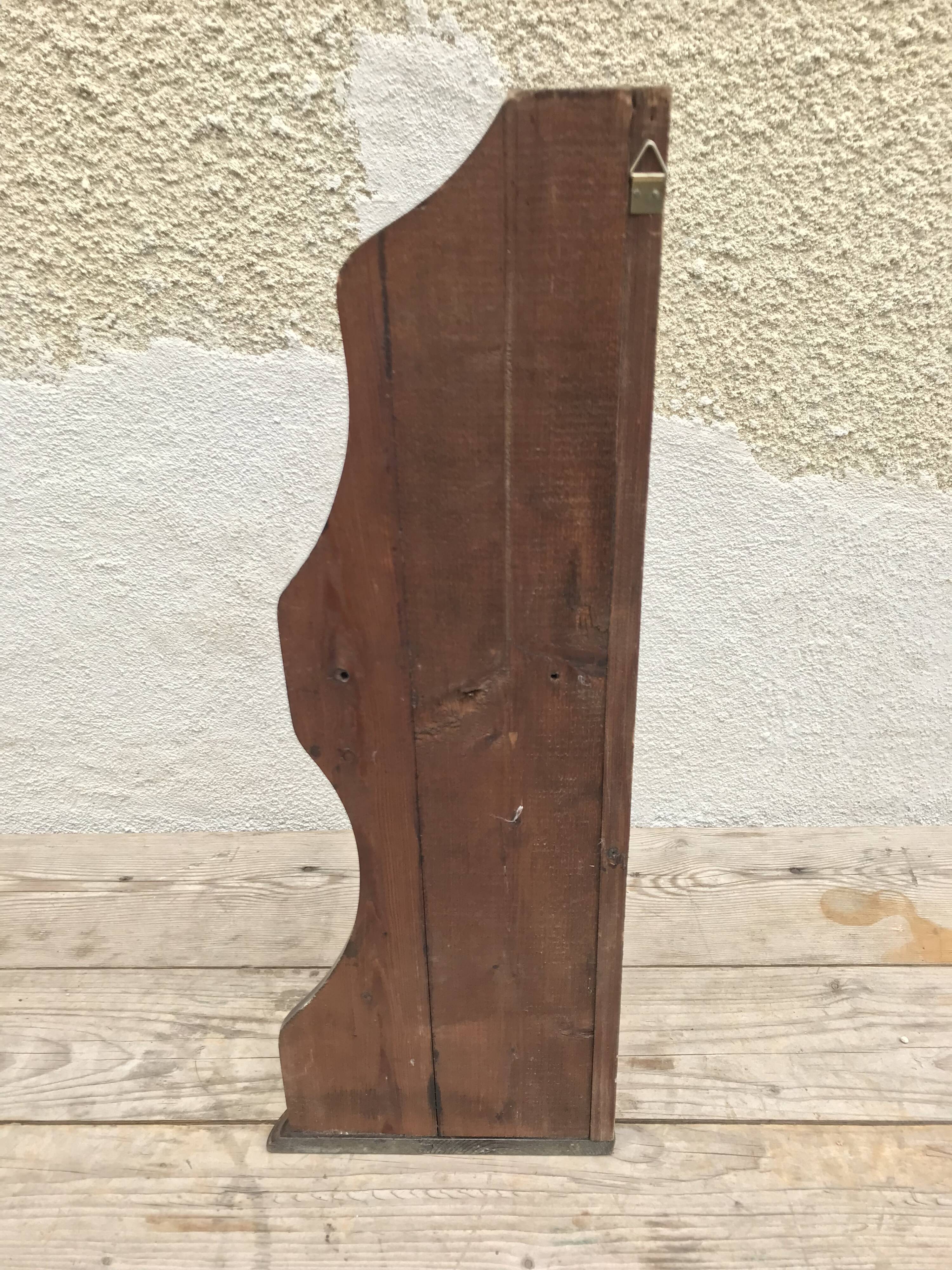 Encoignure murale en bois plateau vintage années 60 | Selency