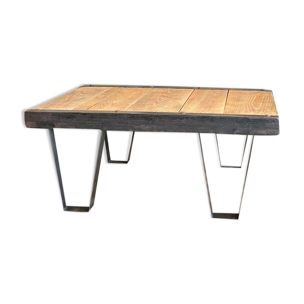 Table basse industrielle palette sncf | Selency