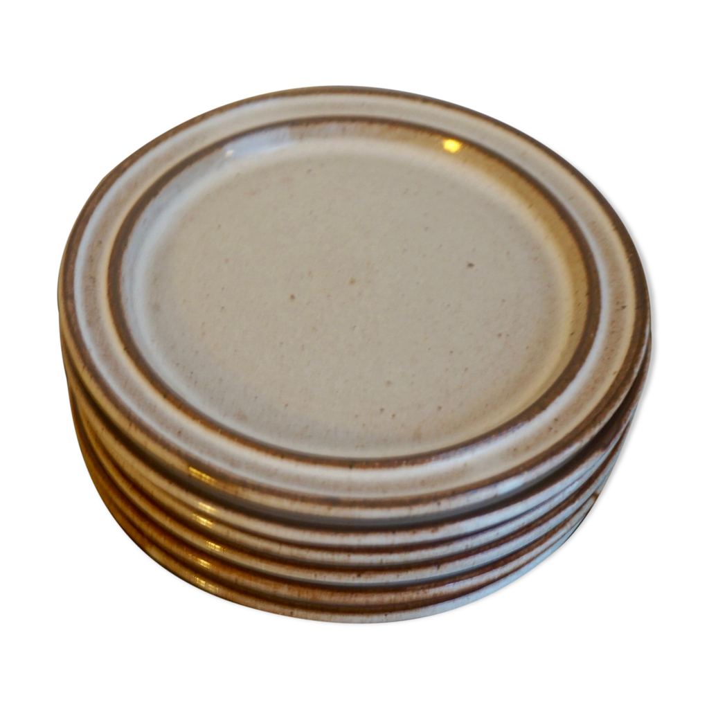 Set de 5 assiettes céramique Scandinave Stogo Denmark Dansk 1960 | Selency