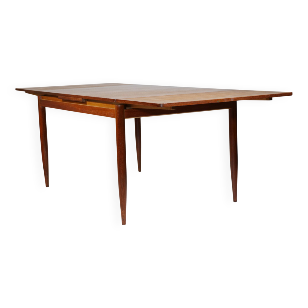 Table à manger extensible Scandi en teck XL, années 1960 | Selency