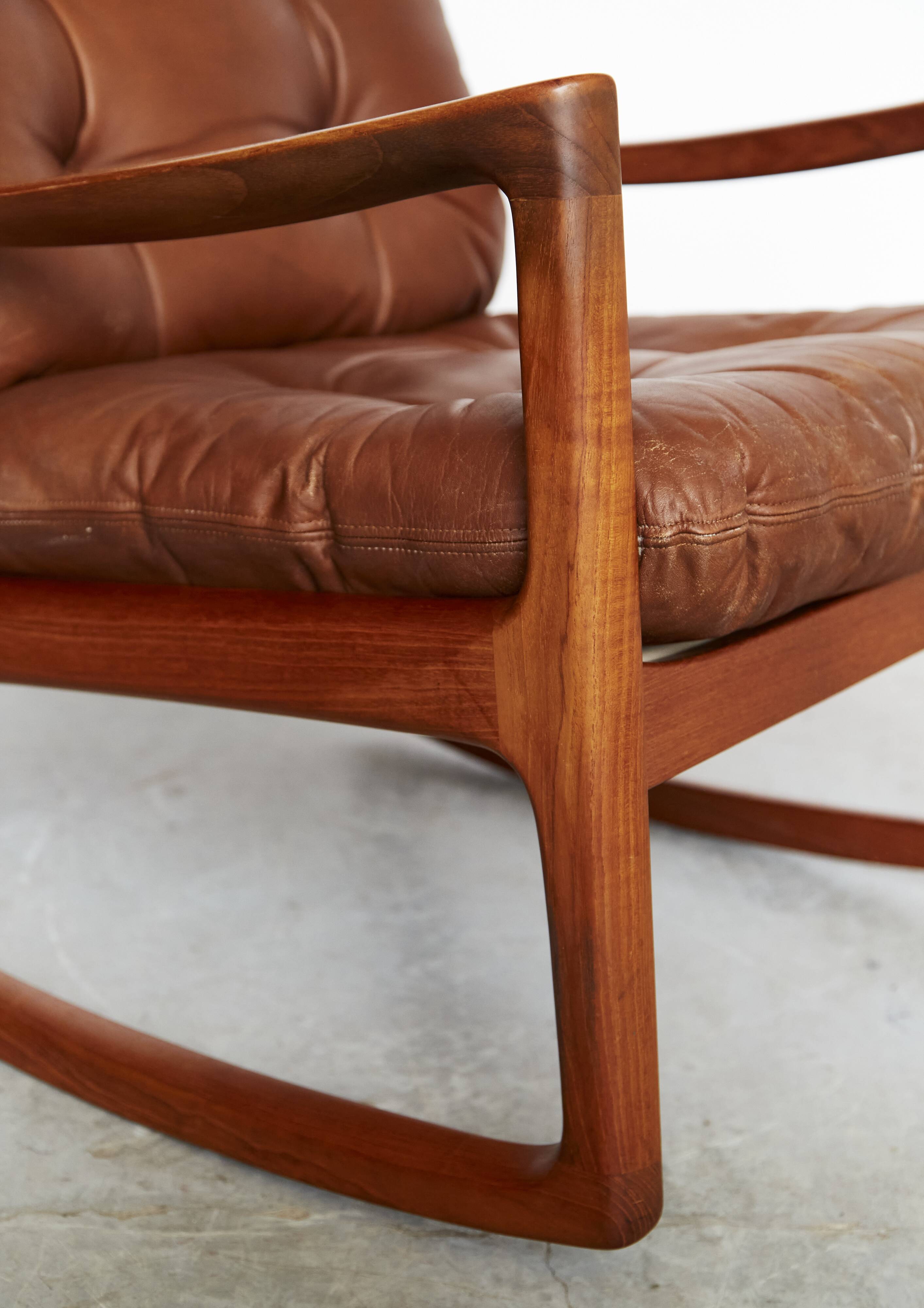 Mid-Century Senator Rocking Chair by Ole Wanscher for CADO | Selency