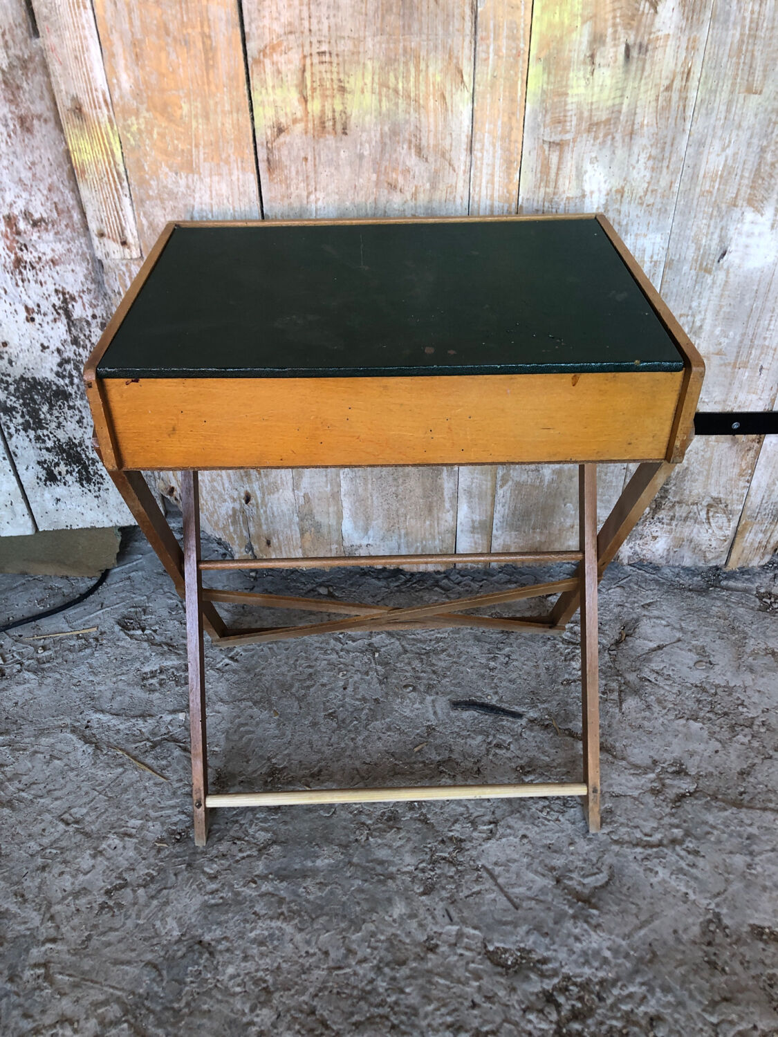 Bureau pupitre pliant bois tablette relevable | Selency