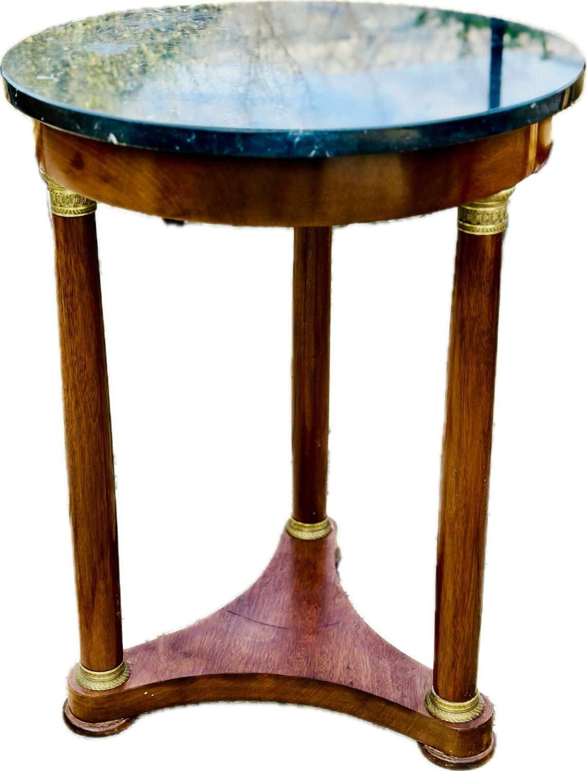 Guéridon Empire en Acajou et placage d’acajou. . | Selency