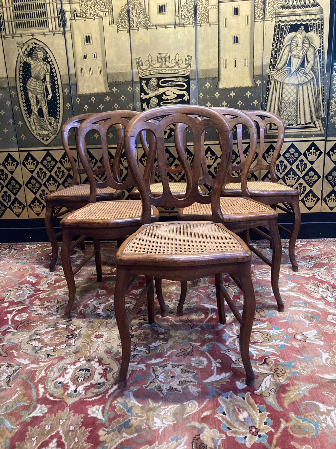 6 chaises Louis Philippe cannées | Selency