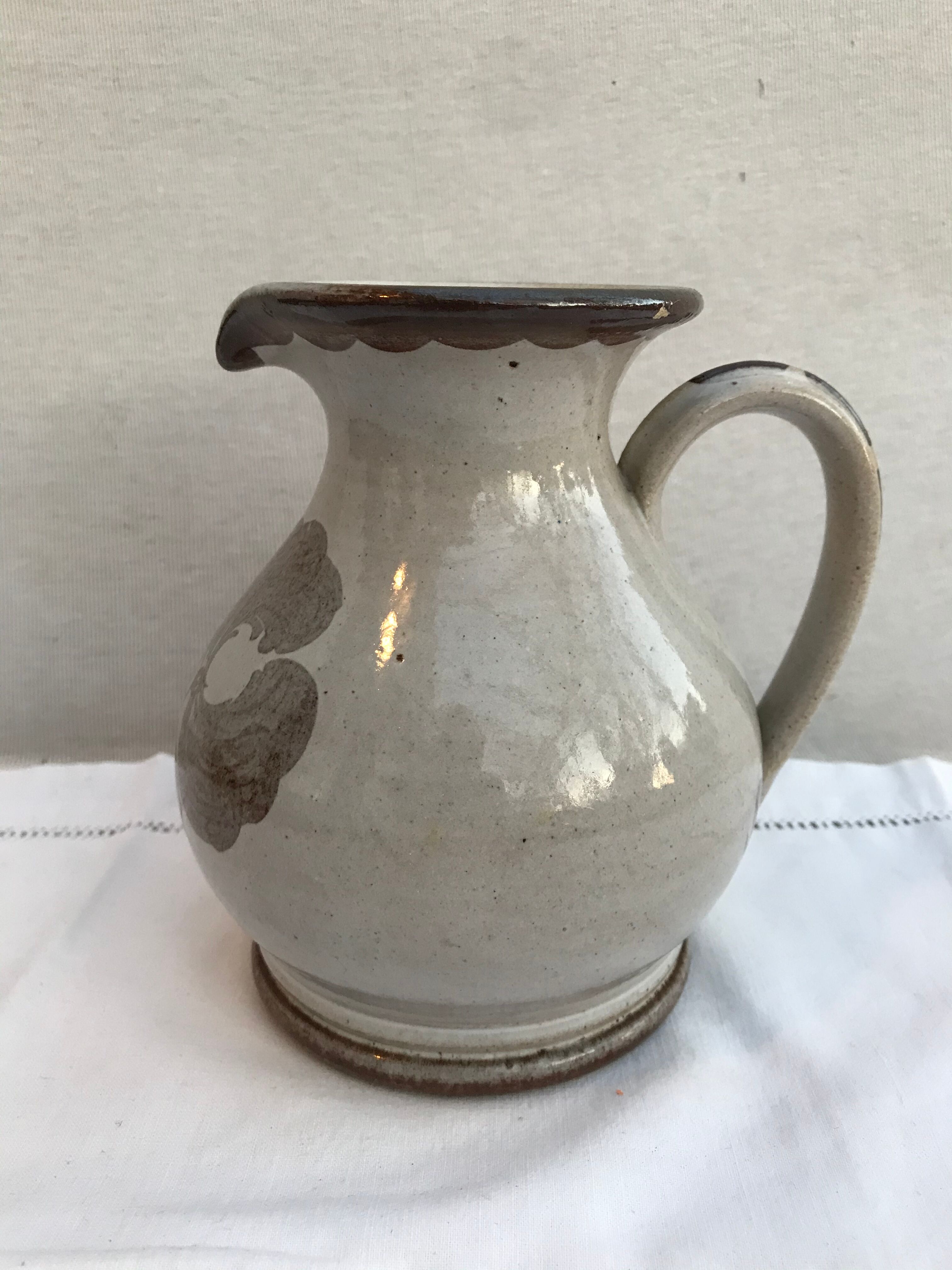 Ancien pichet grès émaillé alsace | Selency