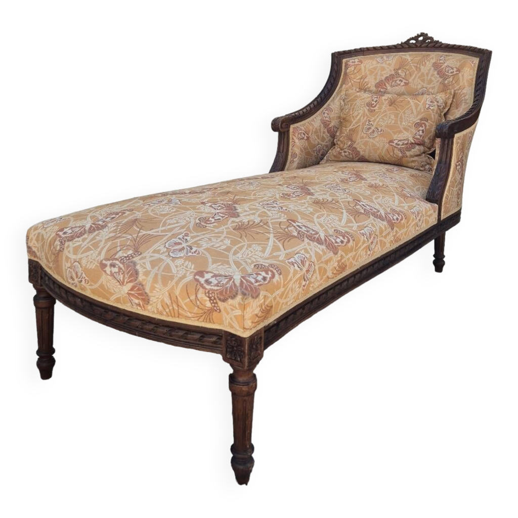 Méridienne décorée de Papillons style Louis XVI d'époque napoléon III ...