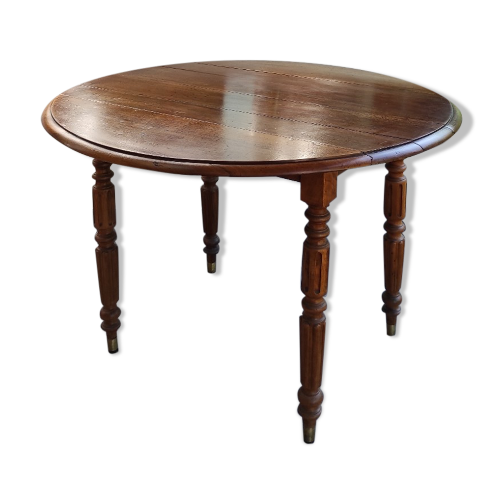 Table ronde ancienne en bois | Selency