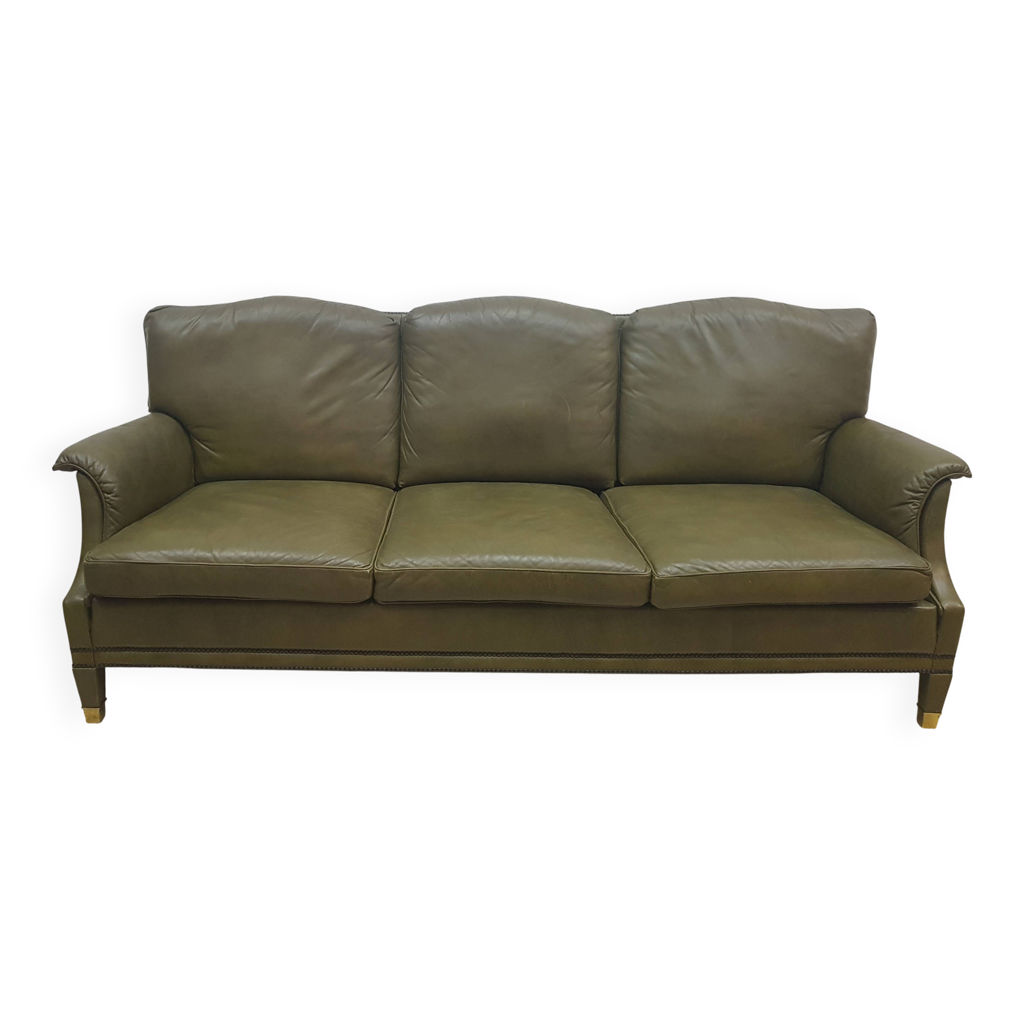 Canapé en cuir Chesterfield des années 1960/1970. | Selency