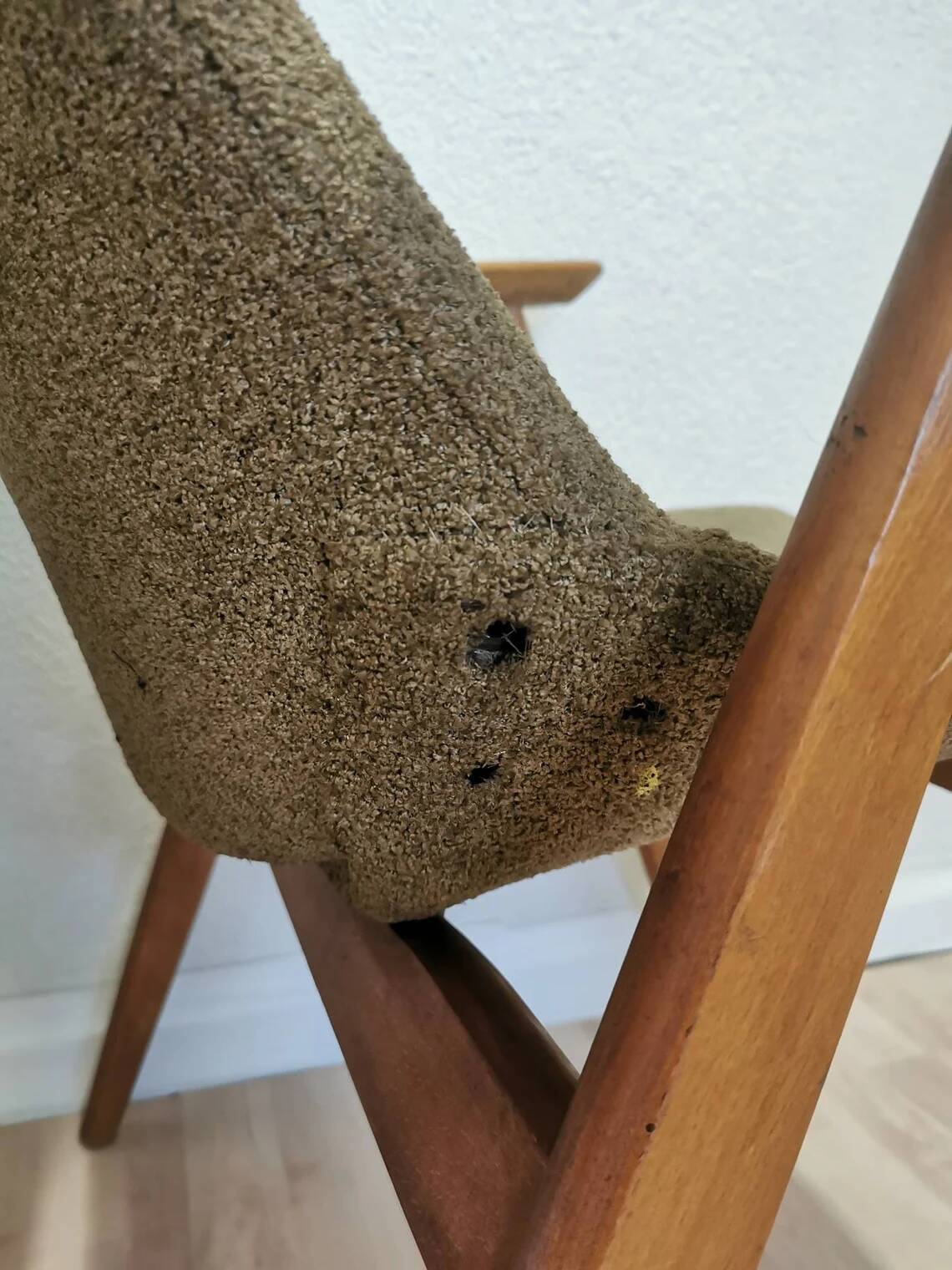 Lot de 2 fauteuils Lupina vintage rares en bois par Niko Kralj, chaise ...