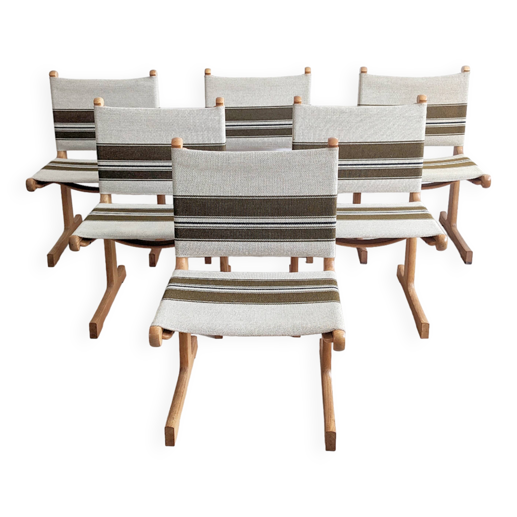 Lot de 6 chaises de salle à manger par Ditte & Adrian Heath pour France ...