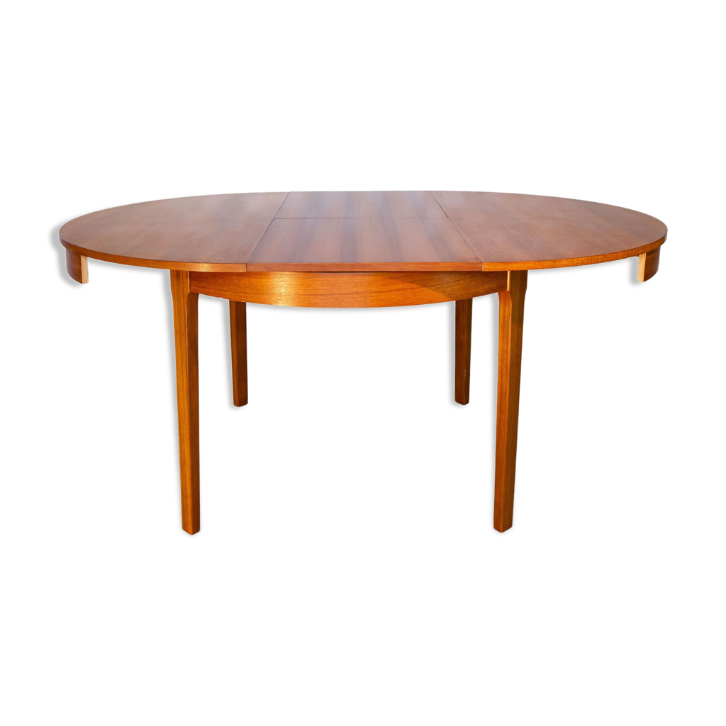 Table ronde avec rallonge éditée par LB design scandinave année 6 | Selency