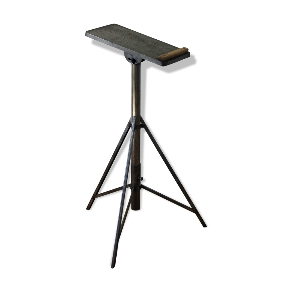 Tablette sur trépied industriel | Selency