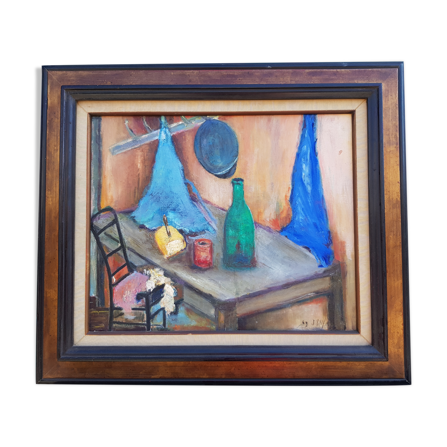 Peinture Jean Ray huile sur toile 1969 | Selency