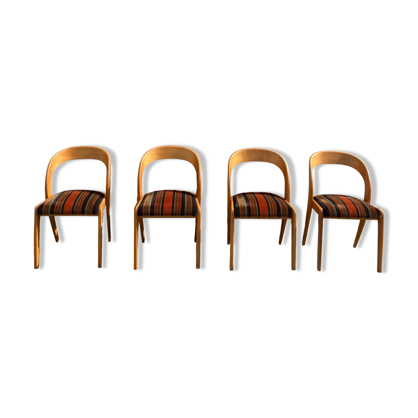 4 chaises Baumann modèle Gondole | Selency