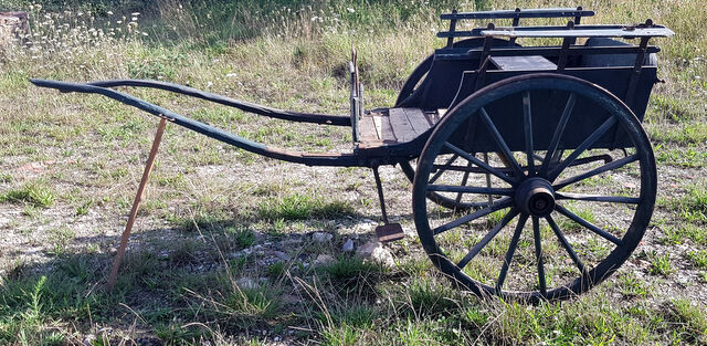 Charrette en bois française 1900 à un cheval | Selency